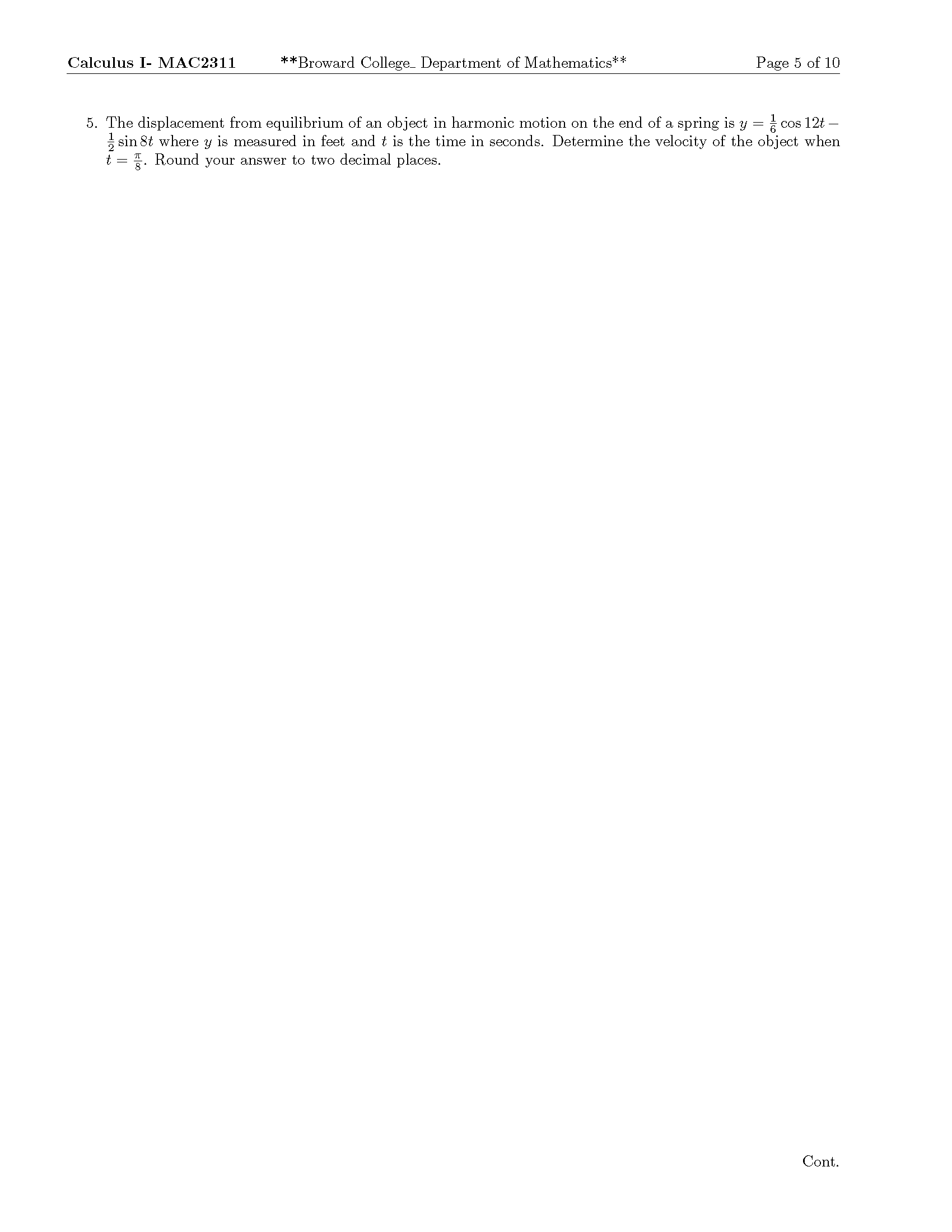 Sample Assessment | Dr. Abushieba's Portfolio